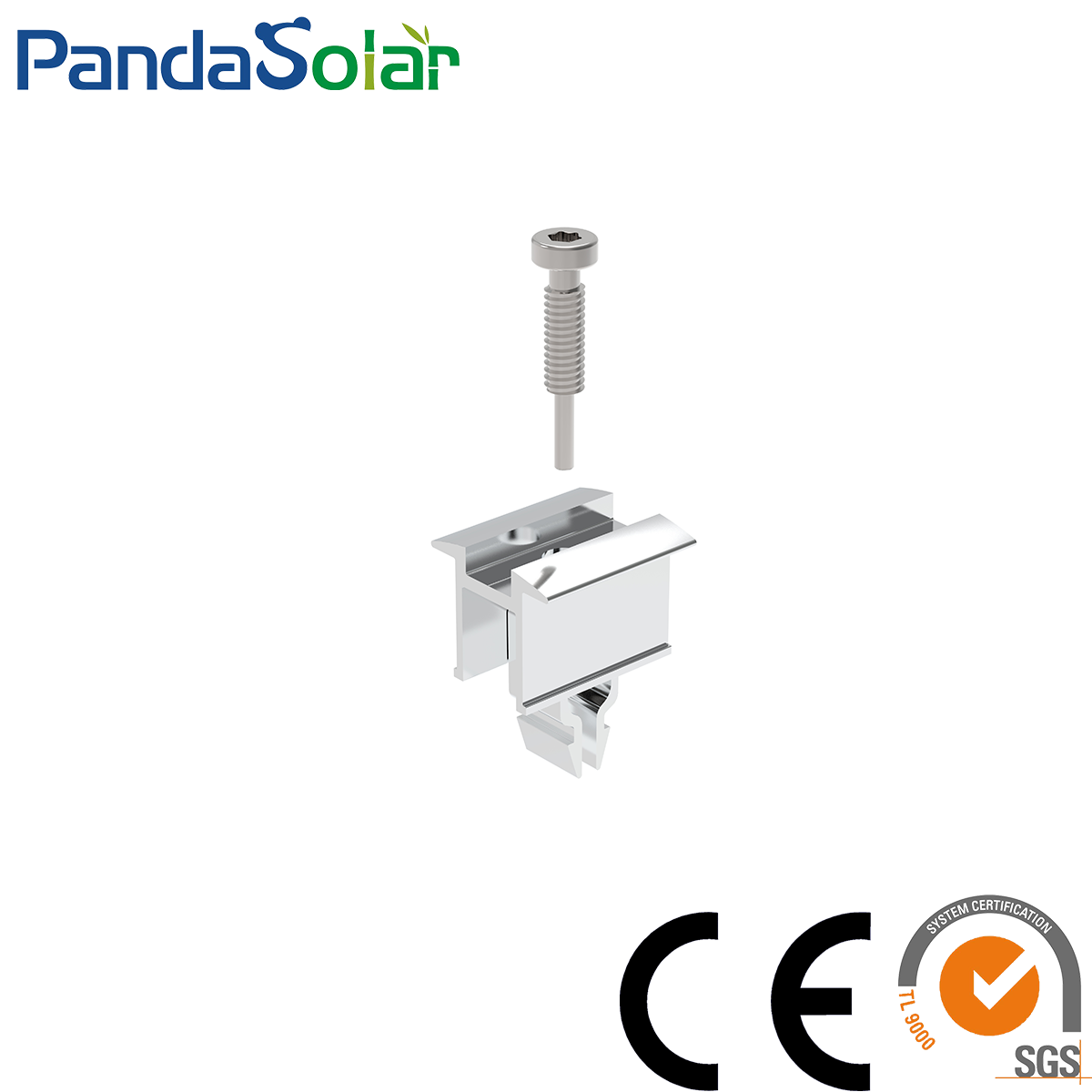 China New Design Solar Panel Clamp Black/Sliver Aluminum Solar Rapid ...