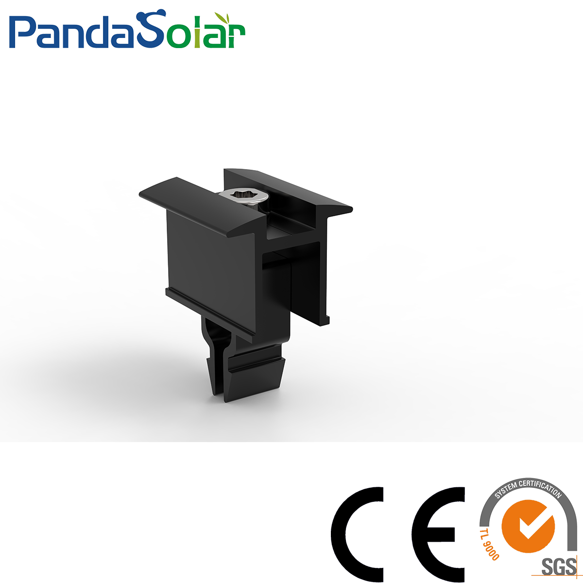 China New Design Solar Panel Clamp Black/Sliver Aluminum Solar Rapid ...